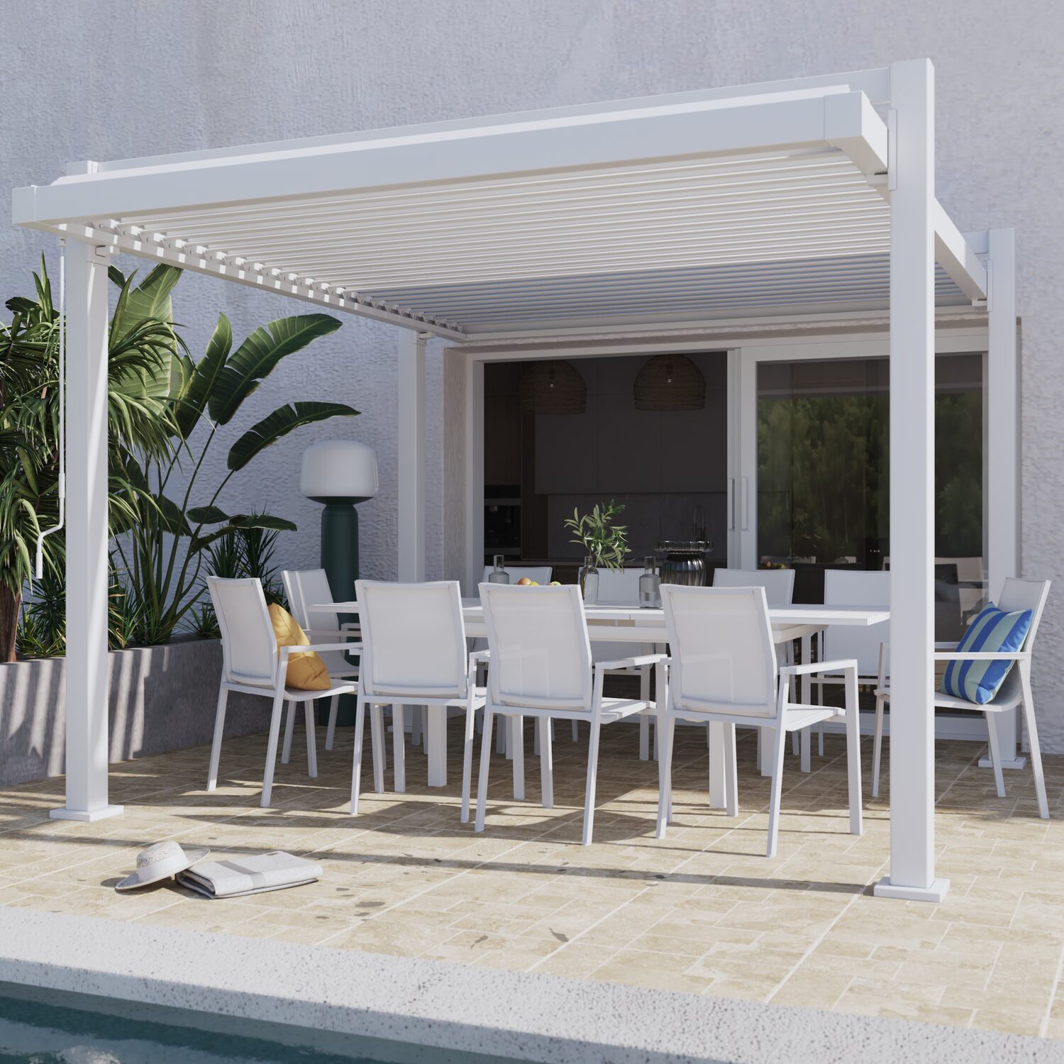 Pérgola bioclimática de alumínio Clima Odyssea - Naterial Portugal
