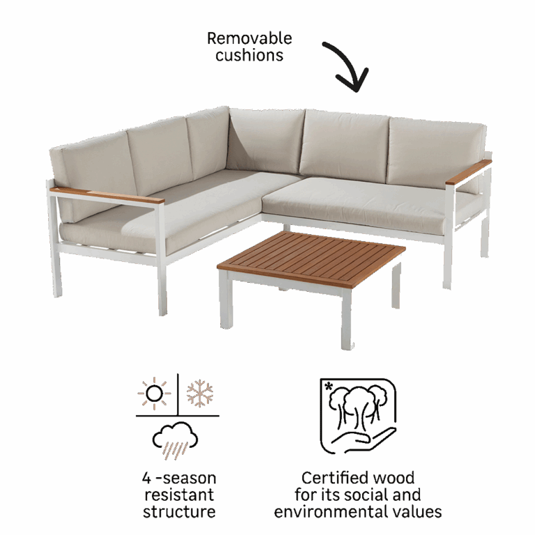 Coffee set aluminum Oris beige - Naterial