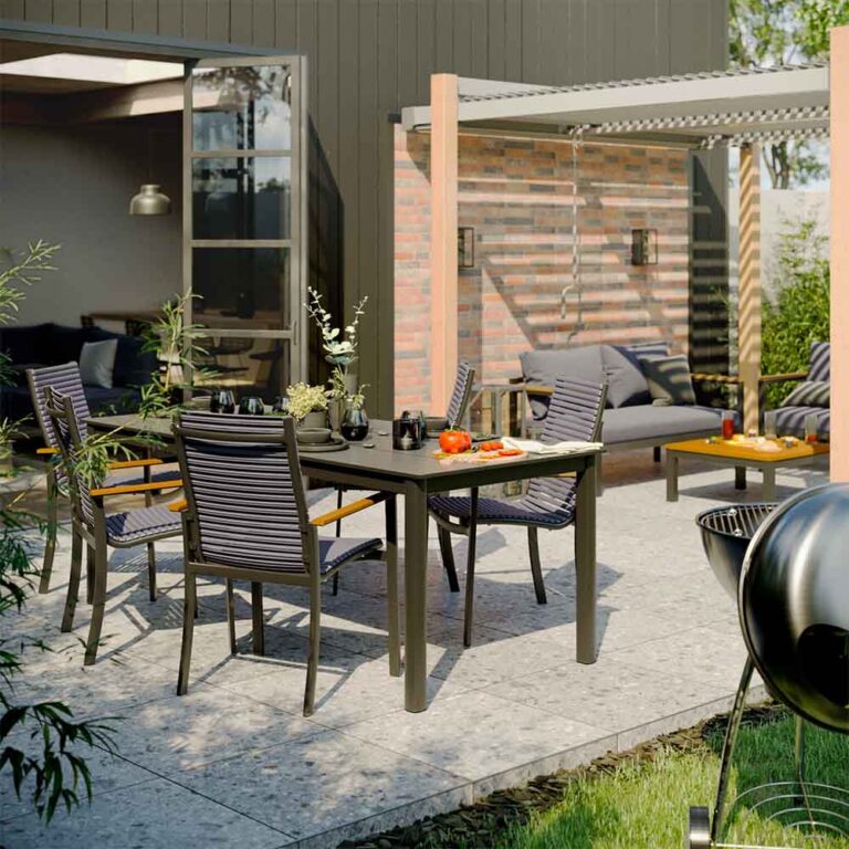 Pergola aluminum wood effect Odyssea - Naterial